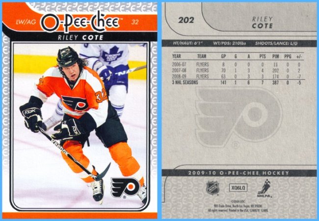 Riley Cote | Hockey Card Database Wiki | Fandom