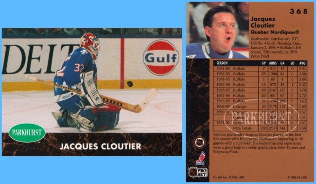 Jacques Cloutier | Hockey Card Database Wiki | Fandom