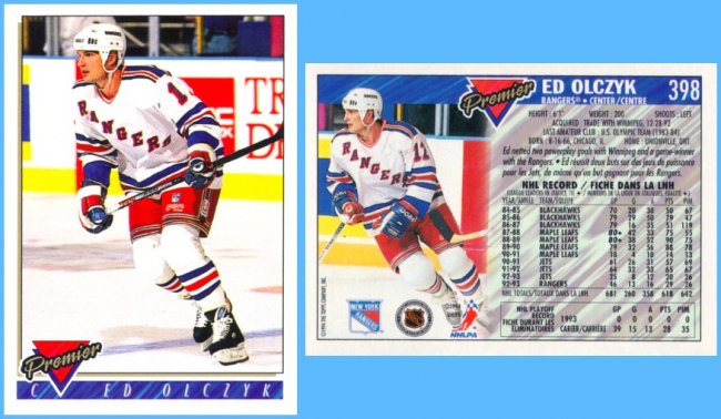 Ed Olczyk | Hockey Card Database Wiki | Fandom