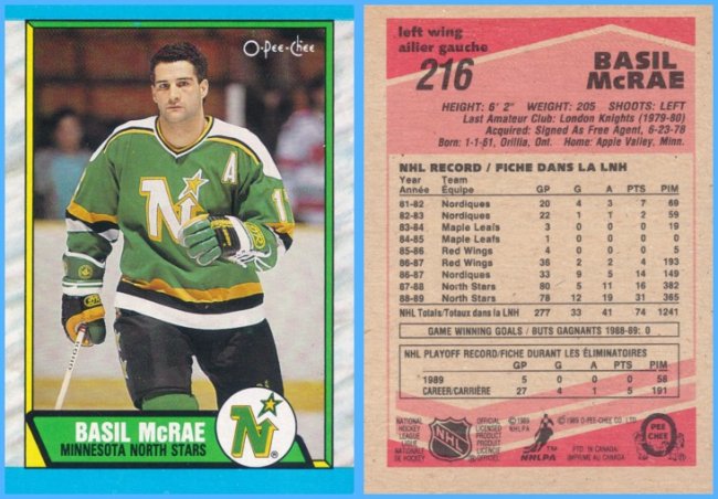 Basil McRae | Hockey Card Database Wiki | Fandom