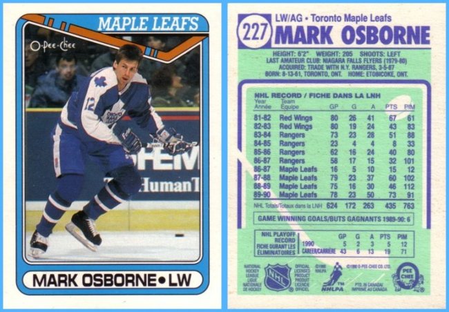 Mark Osborne | Hockey Card Database Wiki | Fandom