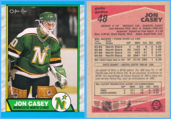 Jon Casey | Hockey Card Database Wiki | Fandom