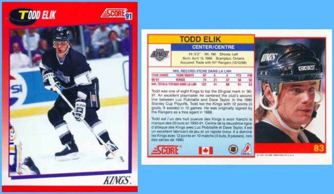 Todd Elik | Hockey Card Database Wiki | Fandom