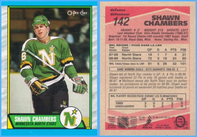Shawn Chambers | Hockey Card Database Wiki | Fandom