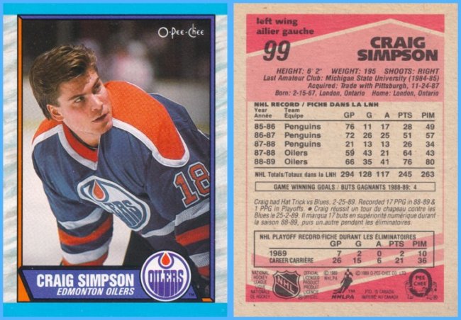 Craig Simpson | Hockey Card Database Wiki | Fandom