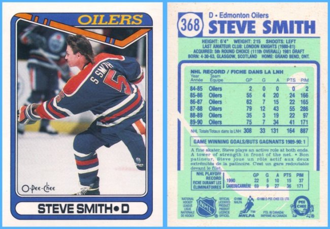 Steve Smith | Hockey Card Database Wiki | Fandom