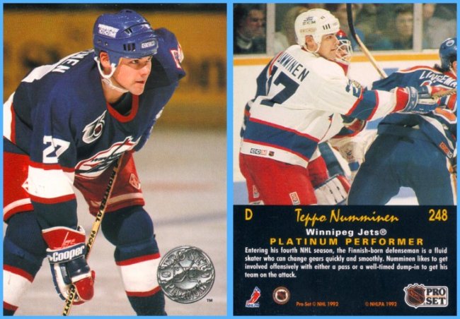 Teppo Numminen | Hockey Card Database Wiki | Fandom