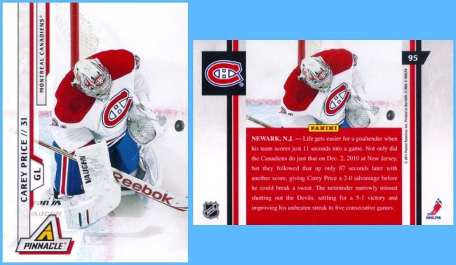 Carey Price | Hockey Card Database Wiki | Fandom