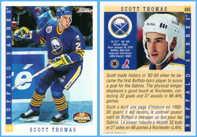 Scott Thomas | Hockey Card Database Wiki | Fandom