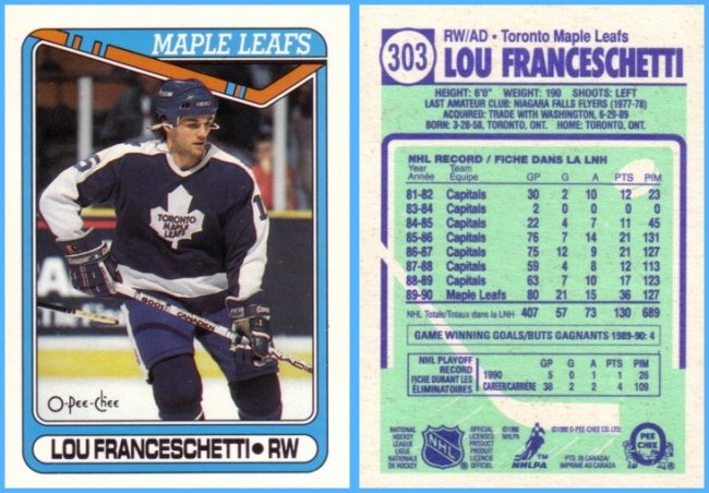 Lou Franceschetti | Hockey Card Database Wiki | Fandom
