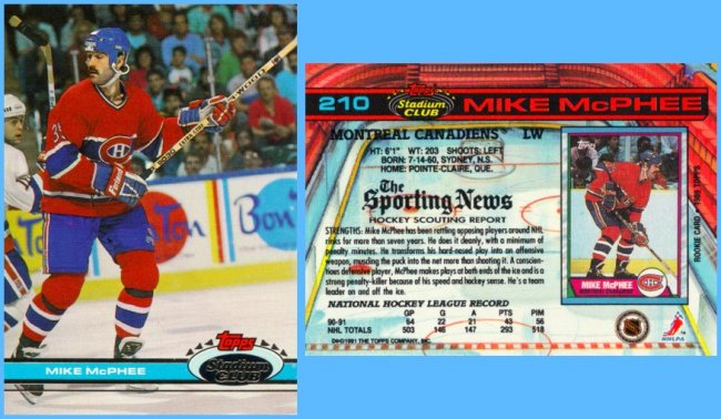 Mike McPhee | Hockey Card Database Wiki | Fandom