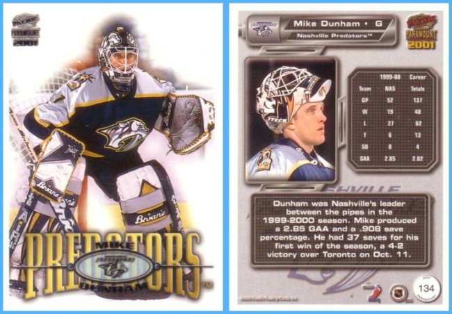 Mike Dunham | Hockey Card Database Wiki | Fandom