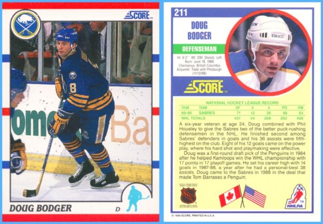 Doug Bodger | Hockey Card Database Wiki | Fandom