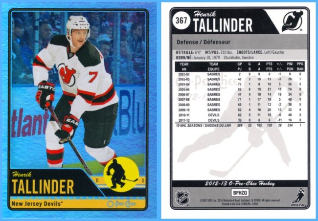 Henrik Tallinder | Hockey Card Database Wiki | Fandom