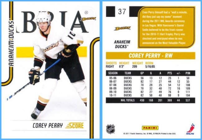 Corey Perry | Hockey Card Database Wiki | Fandom