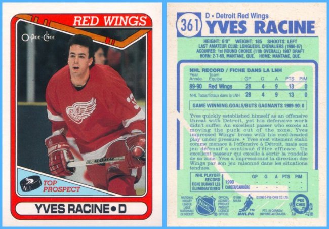 Yves Racine | Hockey Card Database Wiki | Fandom