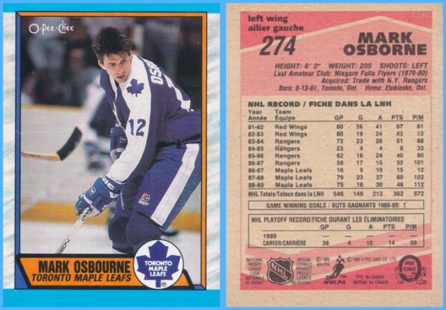 Mark Osborne | Hockey Card Database Wiki | Fandom