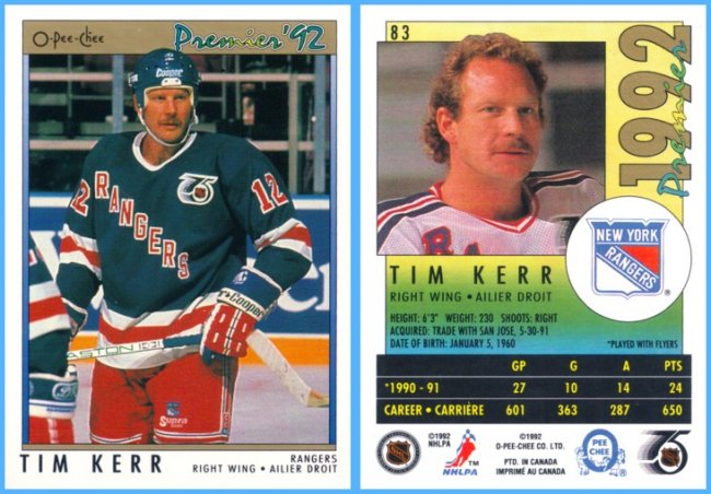 Tim Kerr | Hockey Card Database Wiki | Fandom