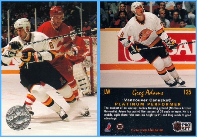 Greg Adams | Hockey Card Database Wiki | Fandom