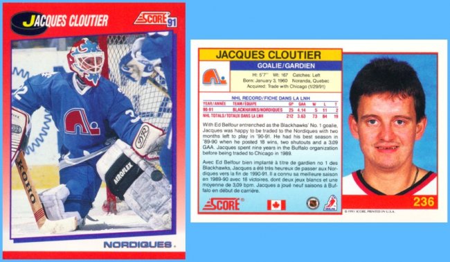 Jacques Cloutier | Hockey Card Database Wiki | Fandom