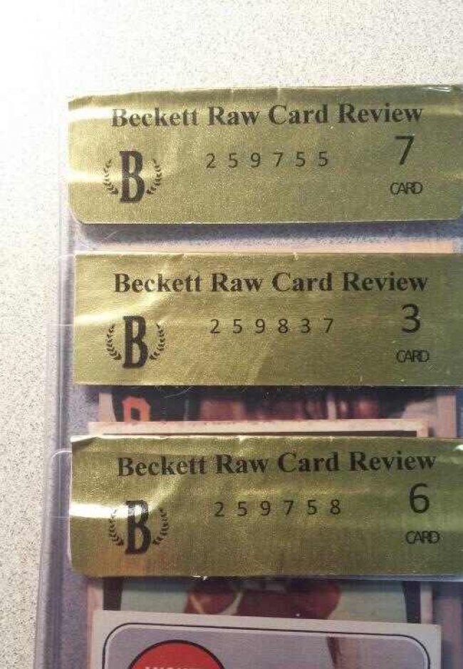 ALERT!!! Fake Beckett Raw Card Review labels!!! - Blowout Cards Forums
