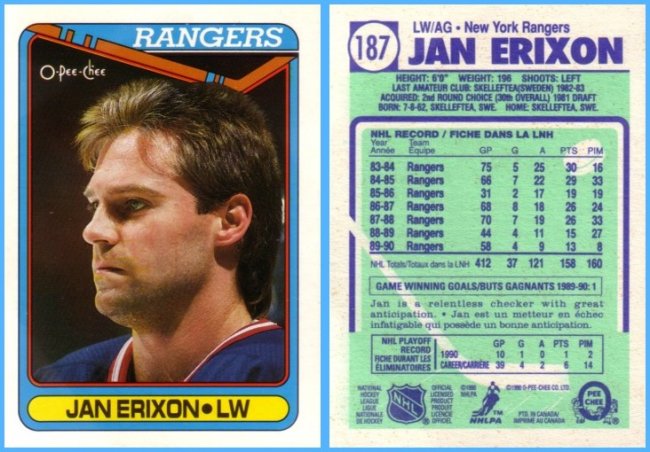 Jan Erixon | Hockey Card Database Wiki | Fandom