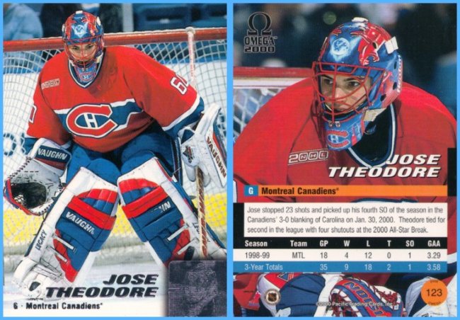 José Théodore | Hockey Card Database Wiki | Fandom