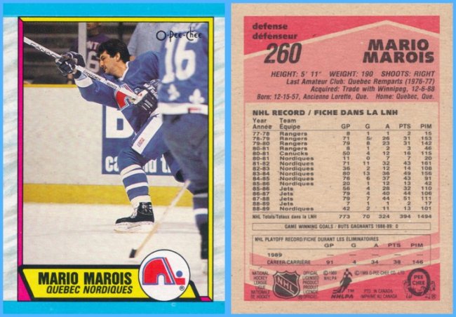 Mario Marois | Hockey Card Database Wiki | Fandom