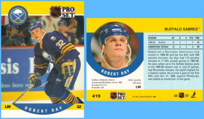 Rob Ray | Hockey Card Database Wiki | Fandom