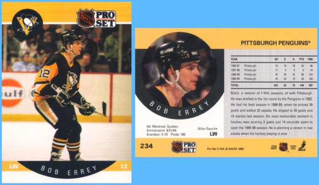Bob Errey | Hockey Card Database Wiki | Fandom