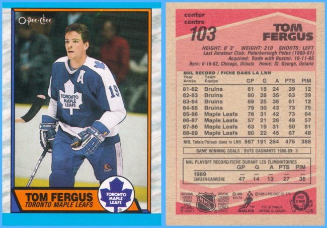 Tom Fergus | Hockey Card Database Wiki | Fandom