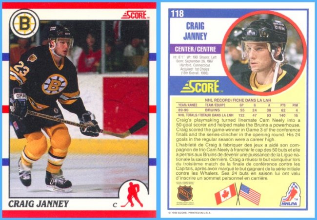 Craig Janney | Hockey Card Database Wiki | Fandom