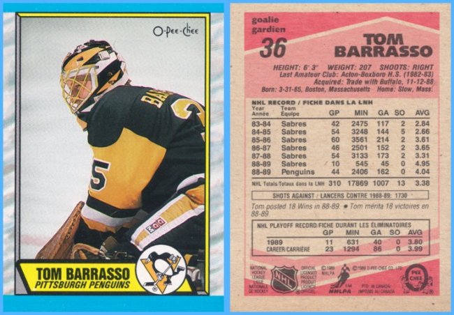 Tom Barrasso | Hockey Card Database Wiki | Fandom