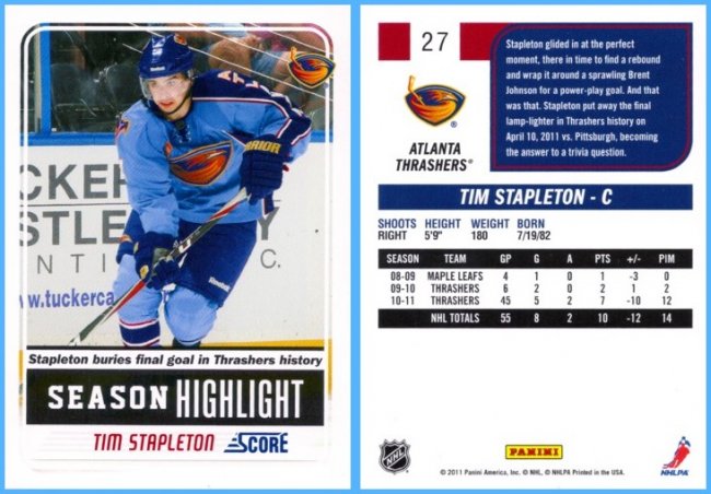 Tim Stapleton | Hockey Card Database Wiki | Fandom
