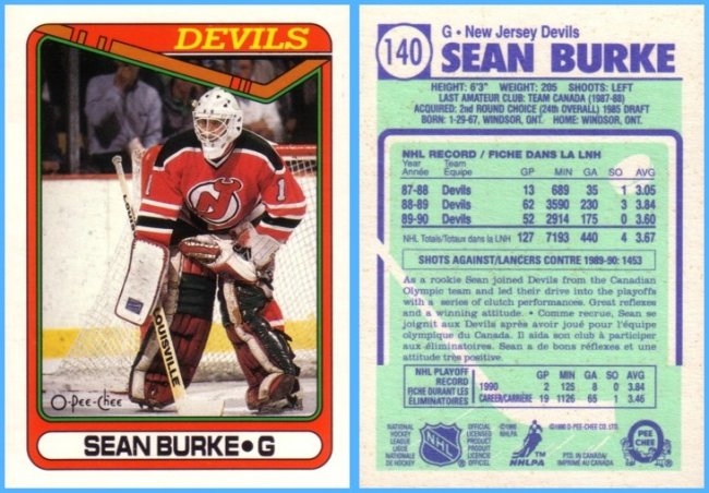 Sean Burke | Hockey Card Database Wiki | Fandom