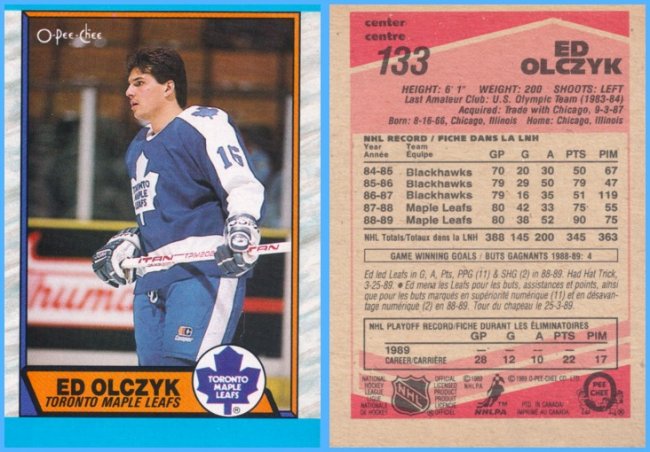 Ed Olczyk | Hockey Card Database Wiki | Fandom