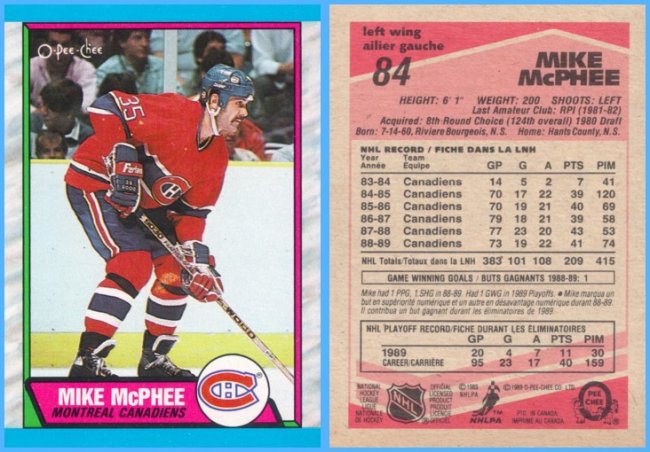 Mike McPhee | Hockey Card Database Wiki | Fandom