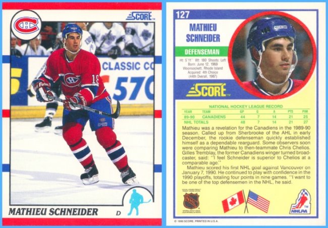 Mathieu Schneider | Hockey Card Database Wiki | Fandom