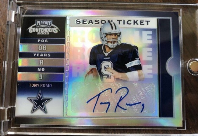 Tony Romo Optic Contenders "Rookie 2003 Tribute" autograph /10 ...