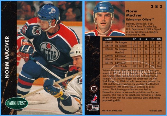 Norm Maciver | Hockey Card Database Wiki | Fandom
