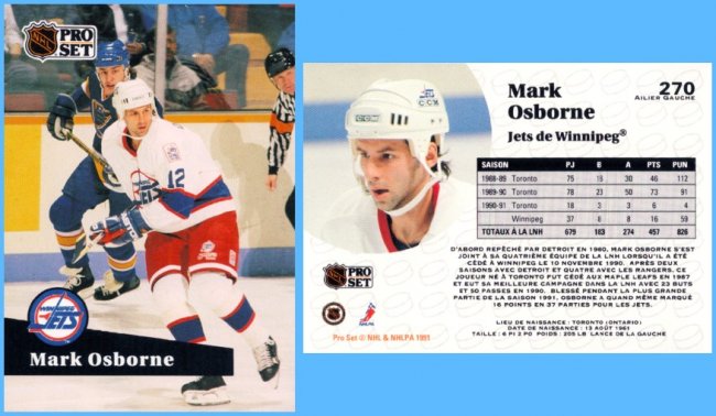 Mark Osborne | Hockey Card Database Wiki | Fandom