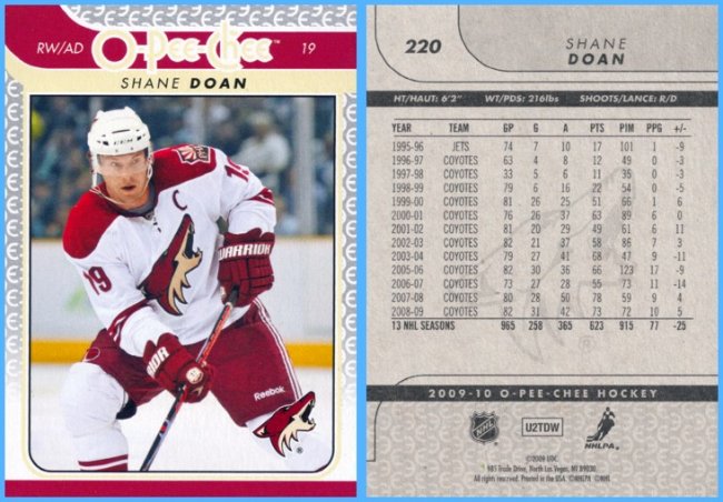 Shane Doan | Hockey Card Database Wiki | Fandom