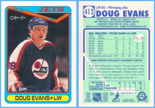 Doug Evans | Hockey Card Database Wiki | Fandom