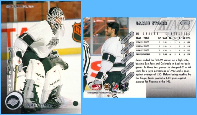 Jamie Storr | Hockey Card Database Wiki | Fandom