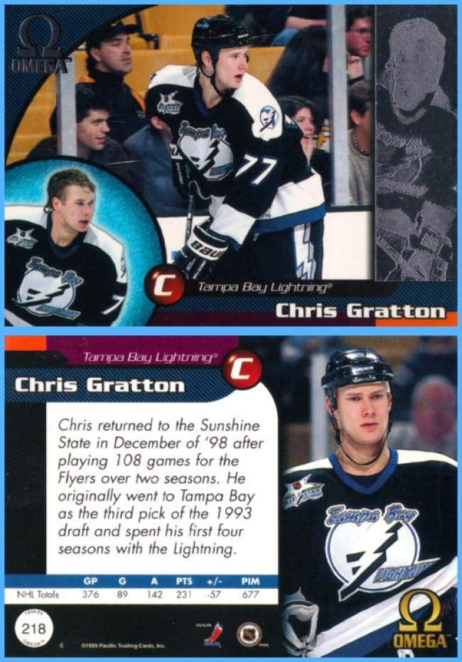 Chris Gratton | Hockey Card Database Wiki | Fandom