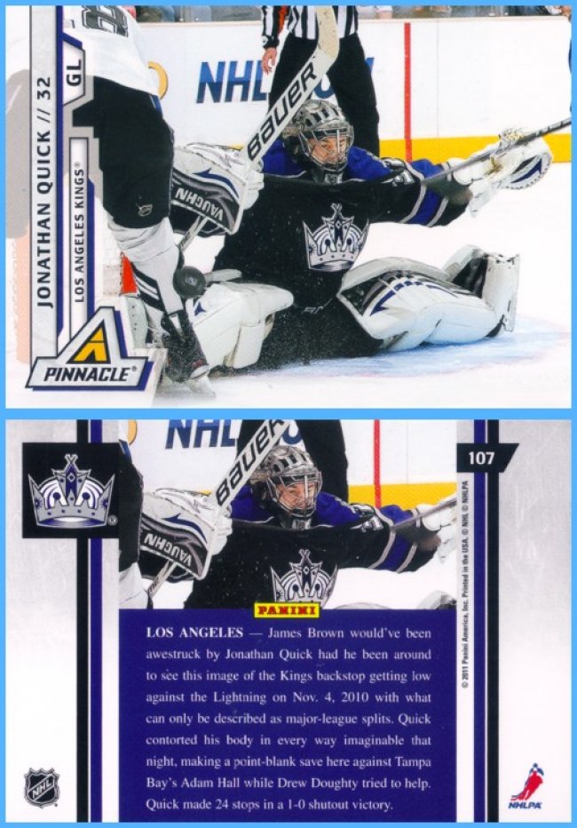 Jonathan Quick | Hockey Card Database Wiki | Fandom