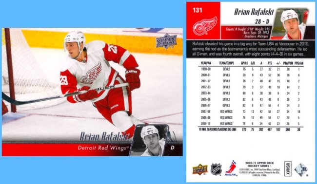 Brian Rafalski | Hockey Card Database Wiki | Fandom