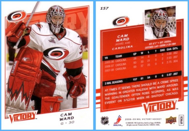 Cam Ward | Hockey Card Database Wiki | Fandom