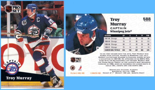 Troy Murray | Hockey Card Database Wiki | Fandom