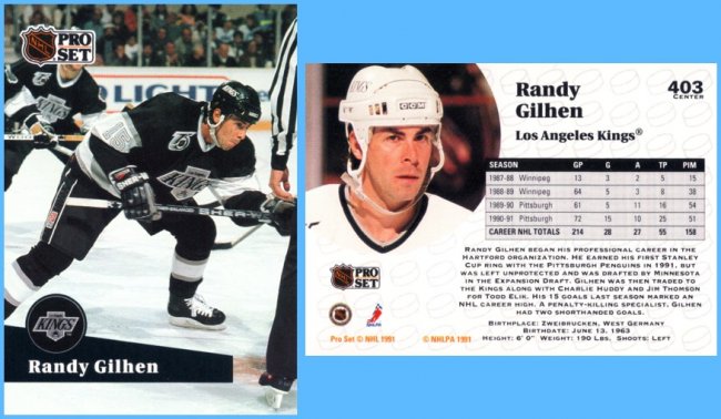 Randy Gilhen | Hockey Card Database Wiki | Fandom